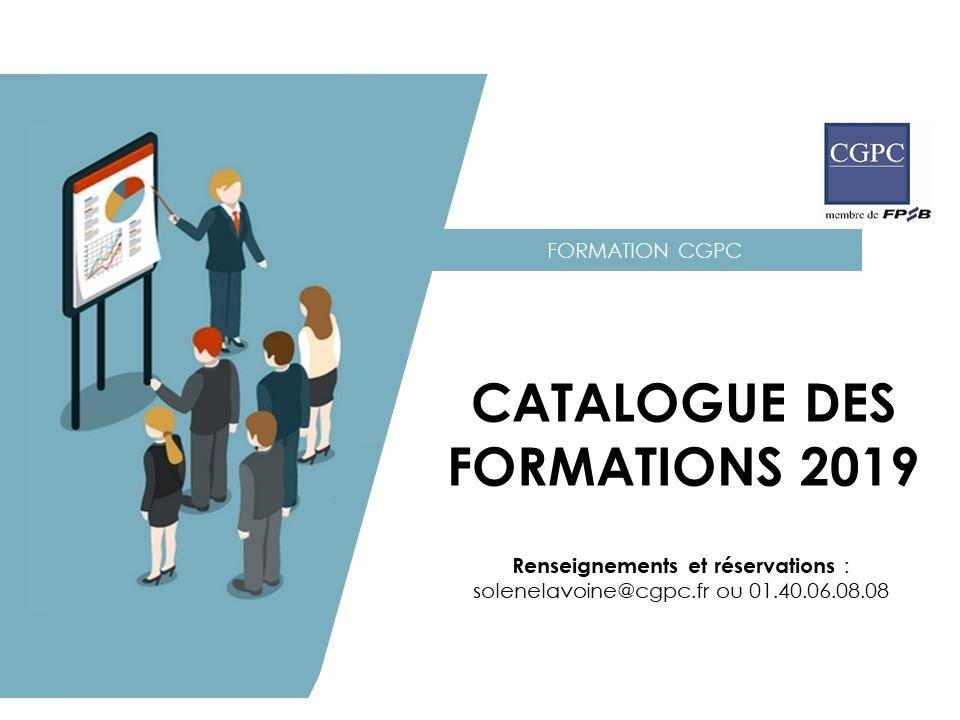 CATALOGUES DES FORMATIONS 2019