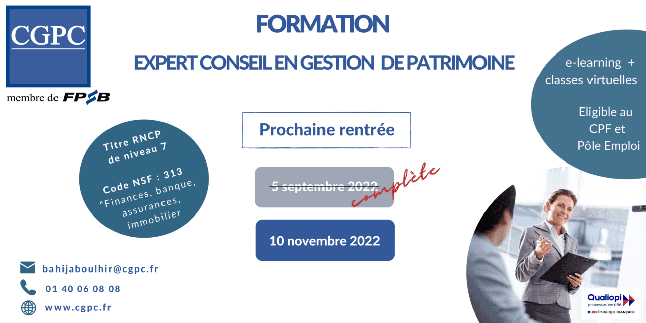 NOTRE CERTIFICATION ECGP - CGPC